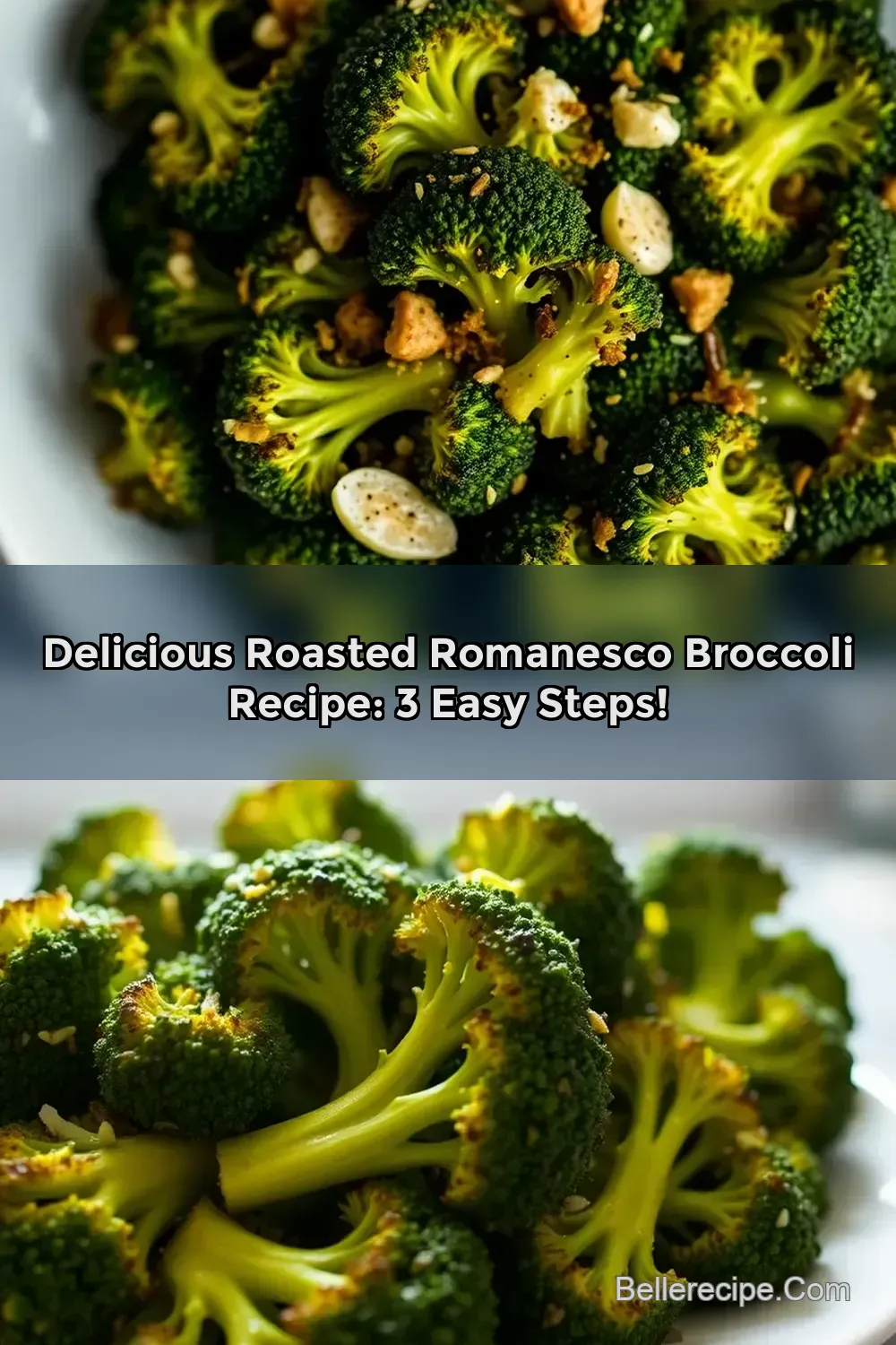 Easy Roasted Romanesco Broccoli with Garlic & Lemon Zest…
