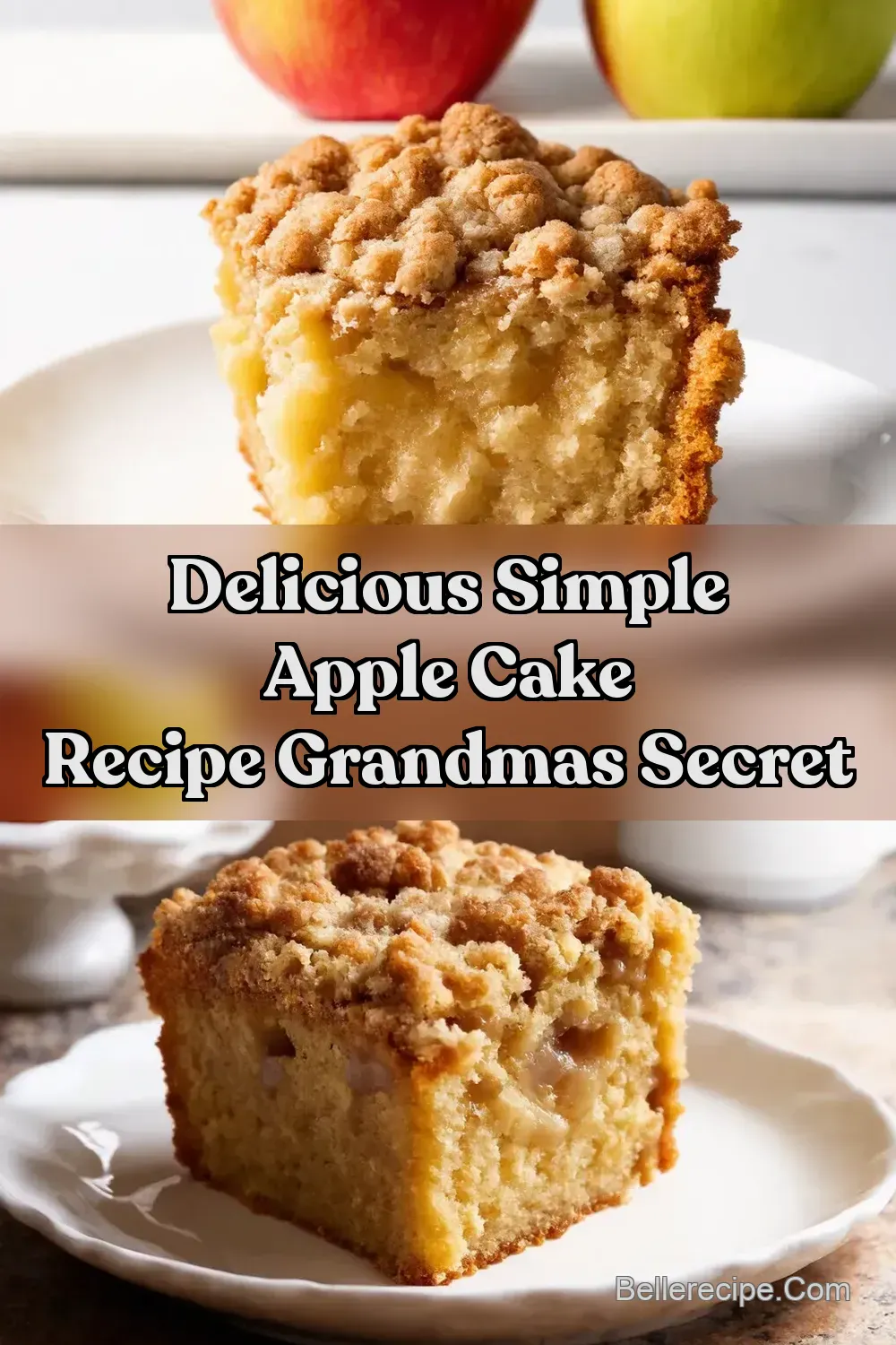 Grandmas Apple Crumble Cake Simple Scrumptious - BelleRecipe