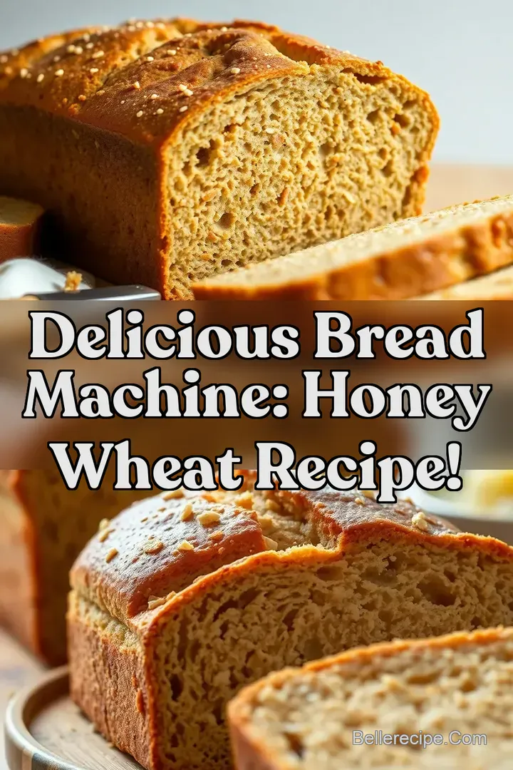 Golden Honey Wheat Bread: Easy Bread Machine Recipes