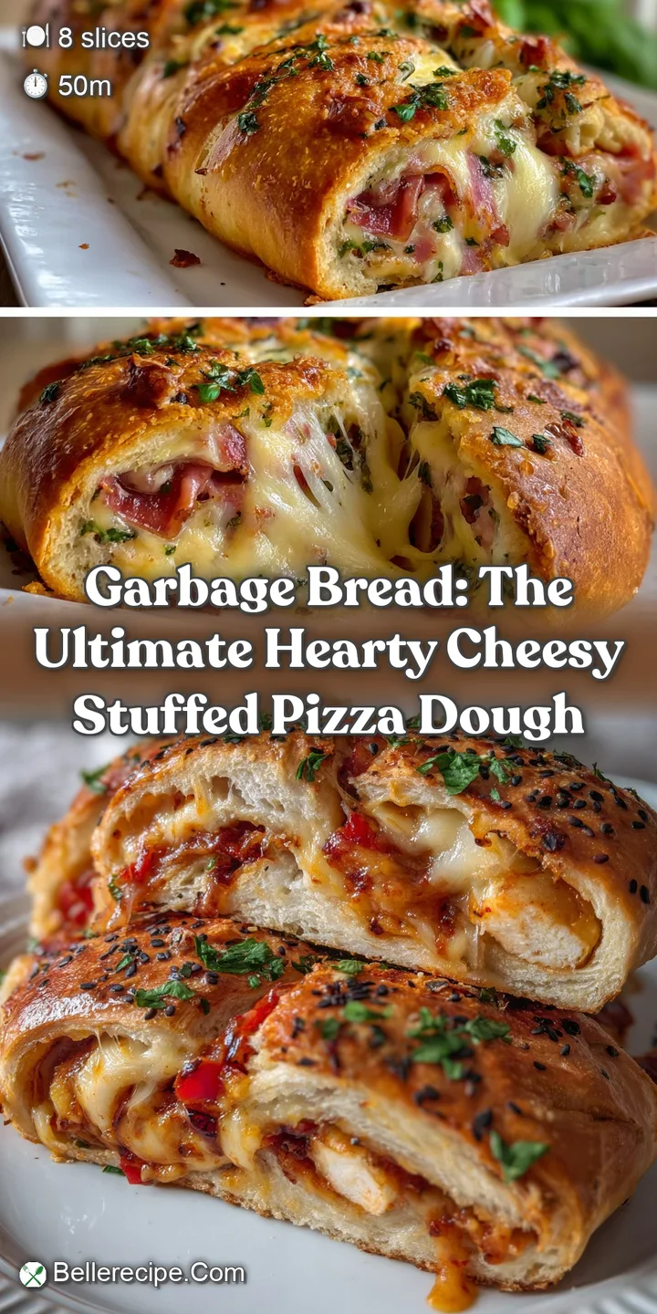 Garbage Bread: Easy Stuffed Pizza Dough Stromboli Recipe